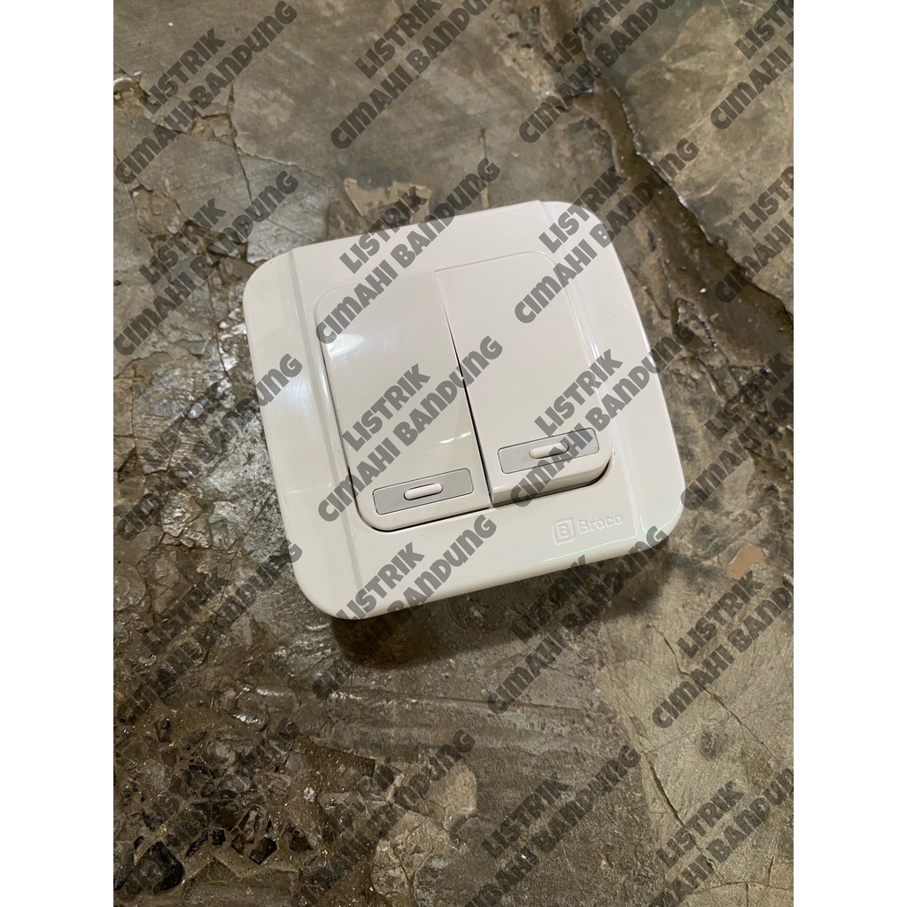 Broco Galleo Snow White Double Switch / Series | Shopee Philippines