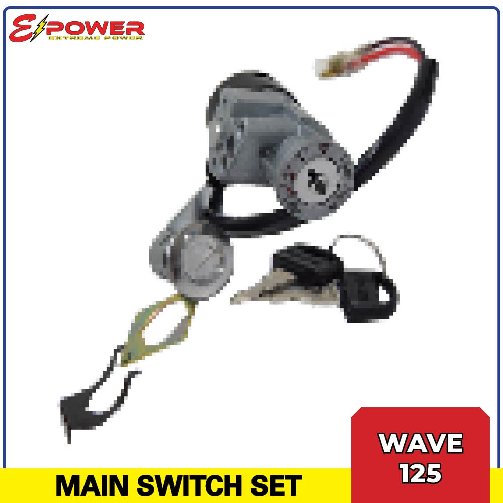 Honda Wave 125 E-Power Ignition Switch / Main Switch & Key Set | Shopee ...