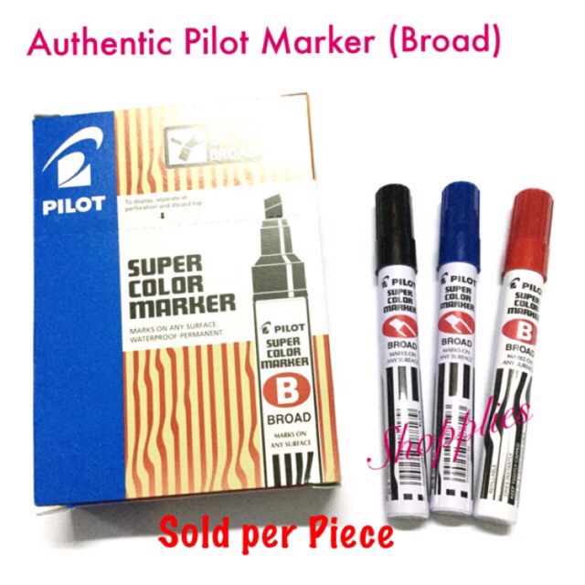 ORIGINAL Pilot Marker Pen (Broad) Pentel Pen Original | Shopee Philippines