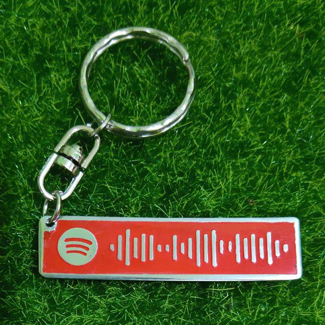 Spotify QR Code Keychain Song or Playlist Engraved in 304 Stainless ...