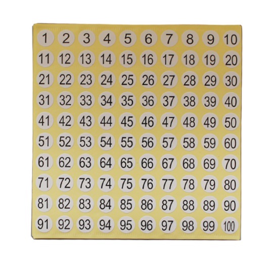 Stick Label Consecutive Number Flow 1 till 300 400 to 500 Numbering ...