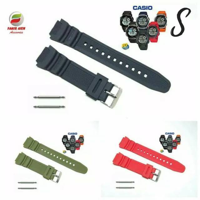 CASIO G-SHOCK WS;200 WS-200 W-S200 RUBBER STRAP CASIO W-S200 WATCH ...