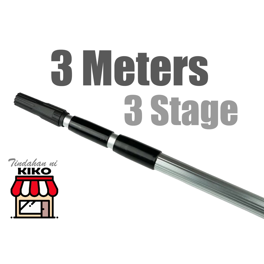 3 Meters 3-Stage Aluminum Extension Pole | Shopee Philippines