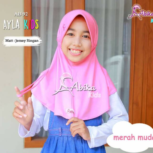 Abika HIJAB - AYLA KIDS - BERGO AYLA ANAK - Instant HIJAB For KIDS ...