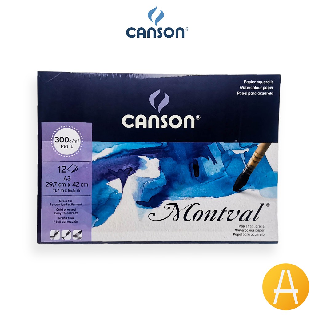 Canson Montval 300gsm Watercolor Pad and Paper | Shopee Philippines