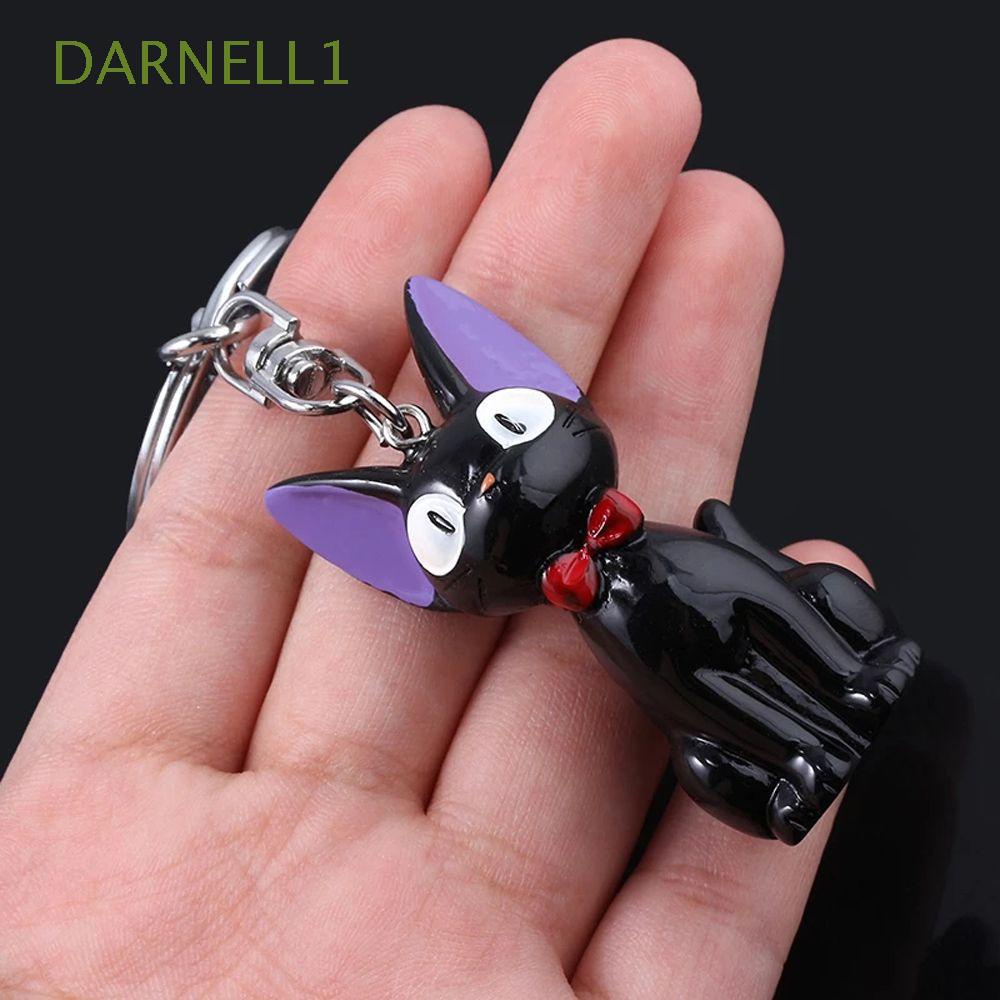 DARNELL1 Men Women Cat Keychain Jewelry Action Figure Kiki JiJi Keyring ...