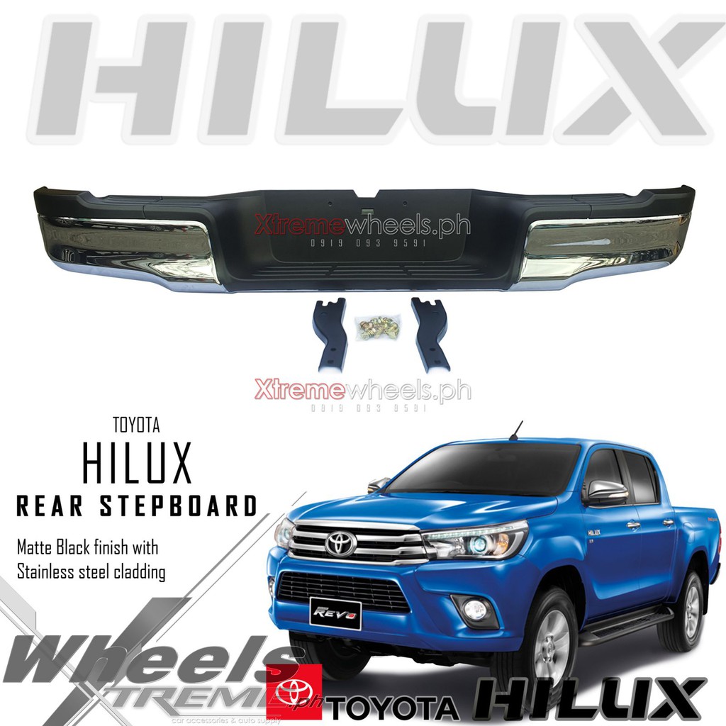 Toyota Hilux / Conquest / Rocco 2016-2025 Rear Bumper Stepboard / Step ...