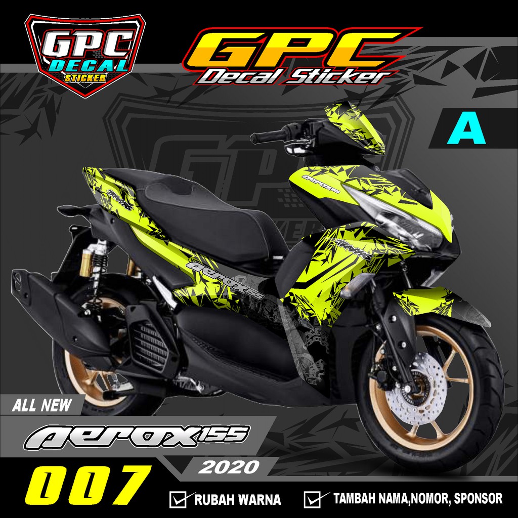 All New Aerox 155 Connected 007 Fullbody Variation Decal Sticker- New ...