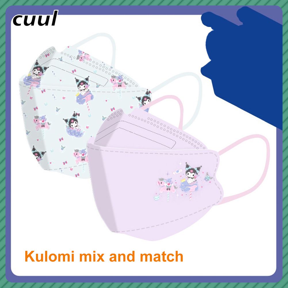 in stock 10pcs Cartoon Kuromi Pattern 3d Design Mask/korean Style Face ...