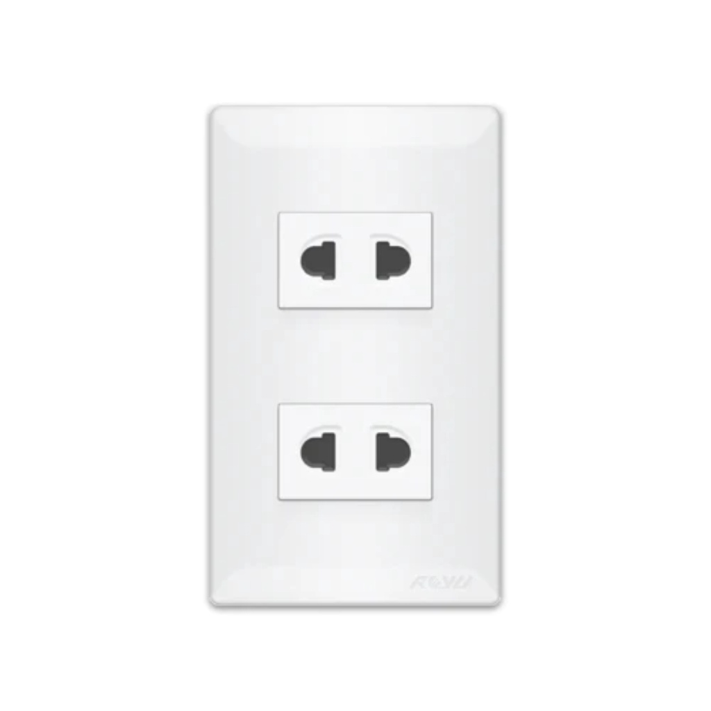 Royu Classic & Wide 1, 2, 3 Gang Switch, Outlet, Duplex, AC Outlet, 3 ...
