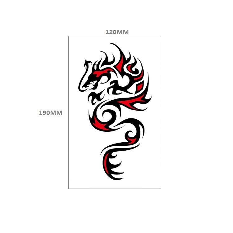 Animal Tattoo Sticker Tiger Wolf Waterproof Flower Arm Sticker ...