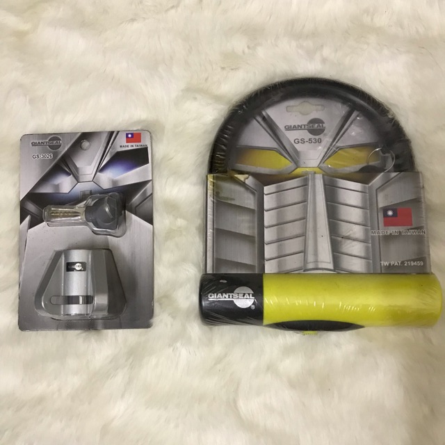 Giantseal Motorcycle Lock (wheel lock saving combo + disc lock ...