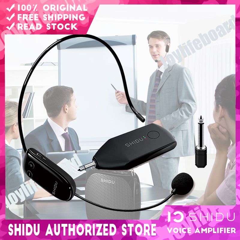 SHIDU U8-Upgraded UHF Wireless Microphone 3.5 Plug Headset Handheld 2 ...
