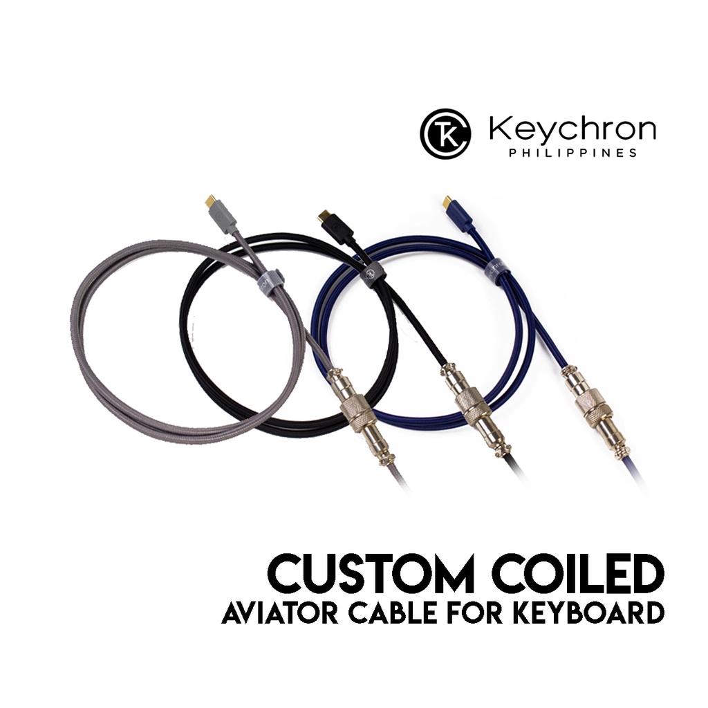 Keychron Custom Coiled Aviator Cable for Keyboard, Straight Connector ...
