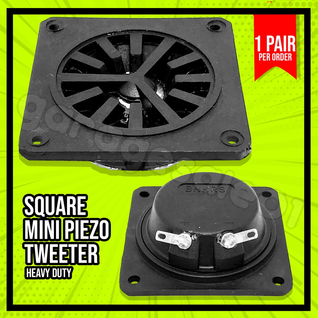 Mini Super Piezo Tweeter Square Shaped (PAIR) | Shopee Philippines