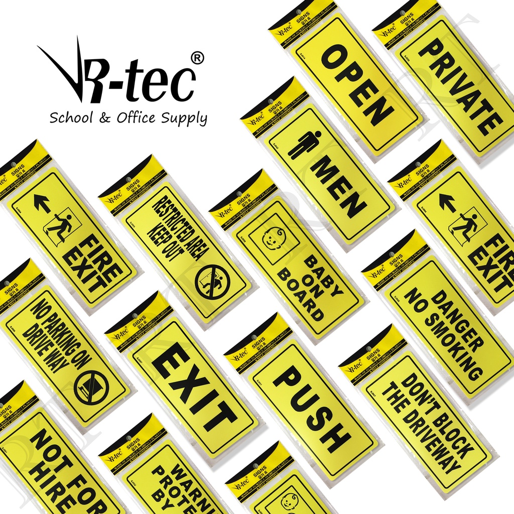 RATC Sanitize Distancing Open Closed NO Parking Sign Boards bathroom ...