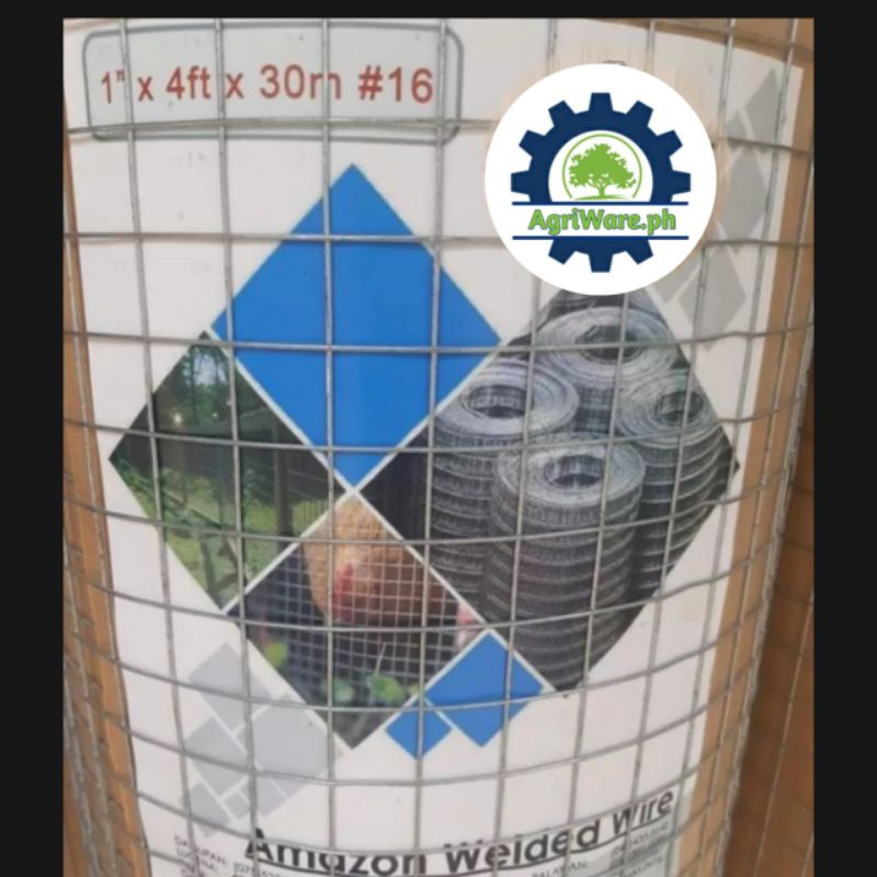 Welded mesh wire 1"x1"x4ft Gauge 16 galvanized zinc coated Hot dipped ...