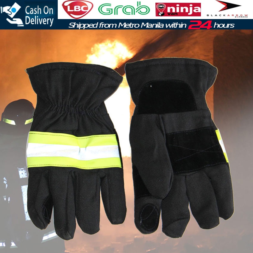 Fireproof Safety Gloves Reflective Fire Supplies For Welding Fireman ...