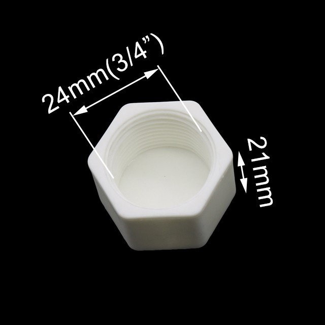 PVC Pipe End Plugs 1/2'',3/4'',1'' Male Thread Drip Irrigation Fittings ...