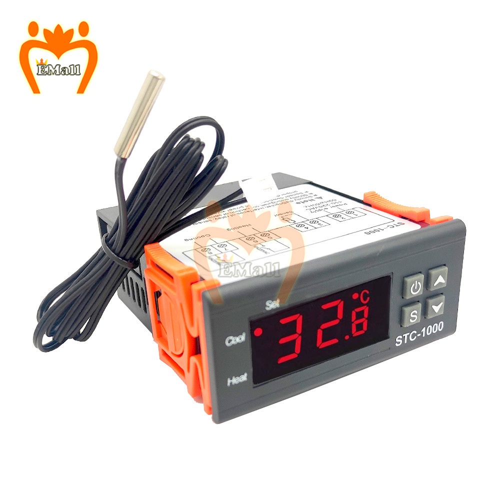 STC-1000 STC 3008 LED Digital Thermostat for Incubator Temperature Controller Thermoregulator ...