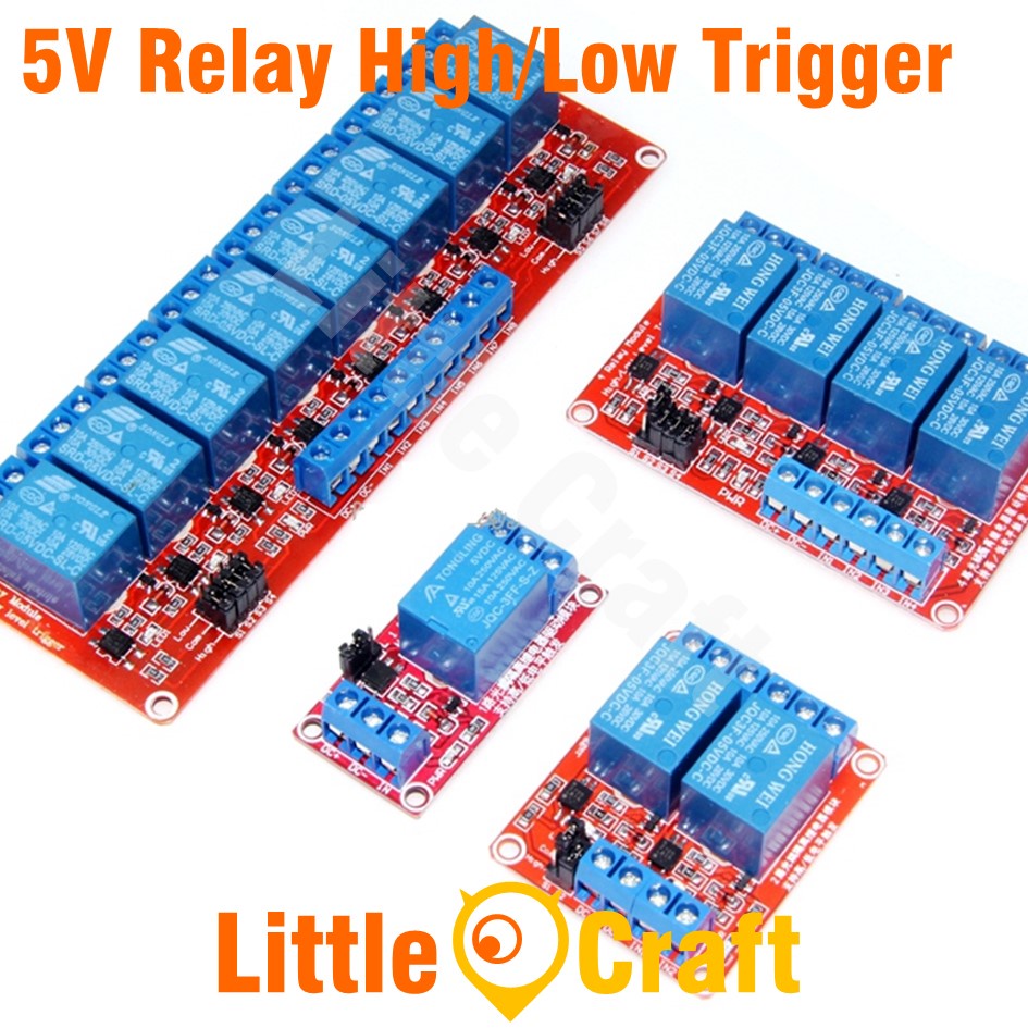5V Isolated Relay Module With Low / High Level Trigger 1 Channel 2 ...
