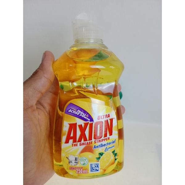 Axion Dishwashing Liquid Antibacterial Lemon & Kalamansi 250ml | Shopee ...