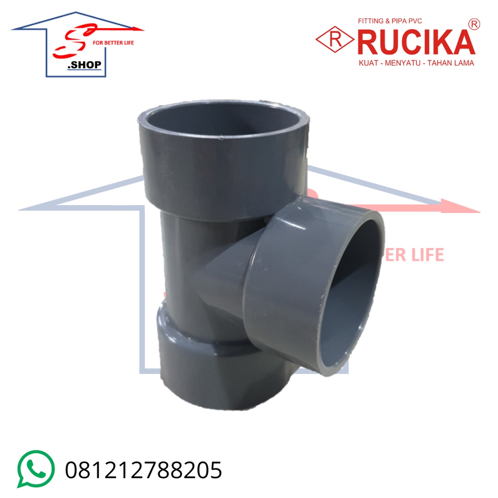 Pvc Tee T D 1 / 4 "1 1 / 4 Inch Rucika Pipe Fittings | Shopee Philippines