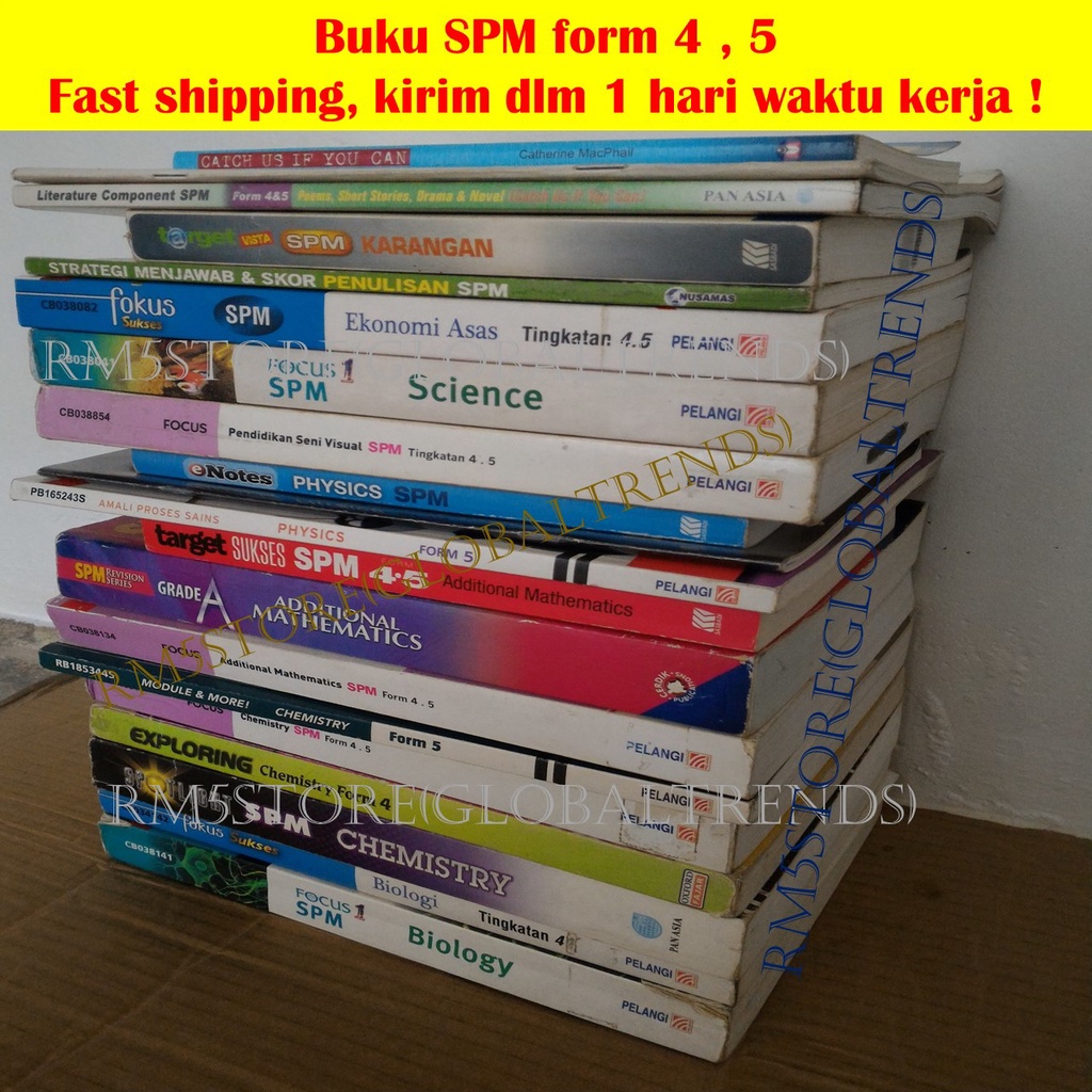 SPM pre love reference Books science add math physic chemistry biology ...