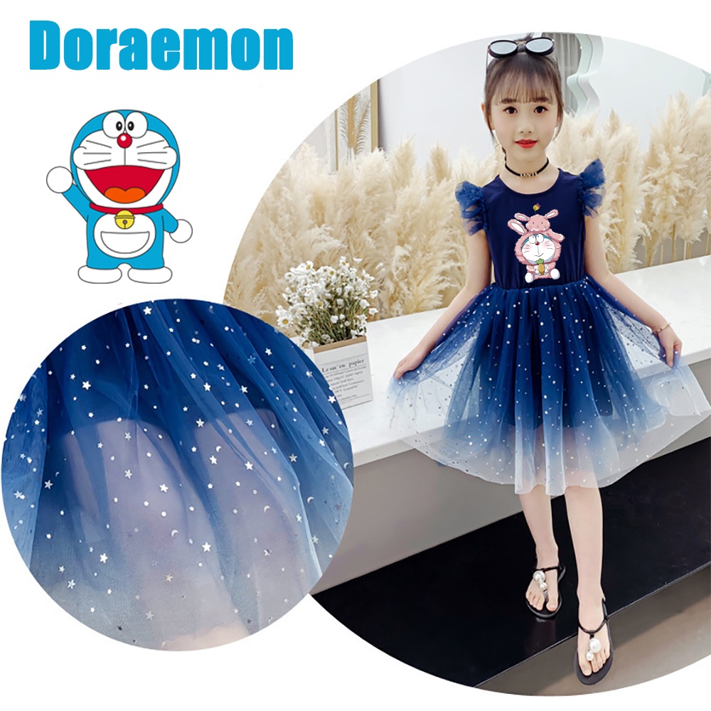 Cartoon Dress Doraemon Cartoon Dresses for Baby Girl Summer Star Dress ...