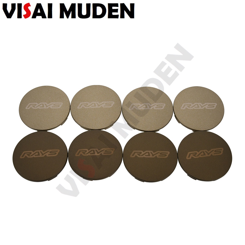 4 Piece 60MM RAYS Center Cap Sport Rims Bronze & Silver VOLK Racing Car ...