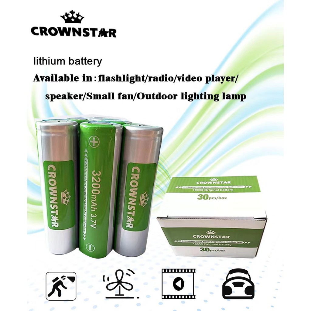 18650 battery 3200mAh brand new Lithium Ion 18650 Battery Rechargeable ...