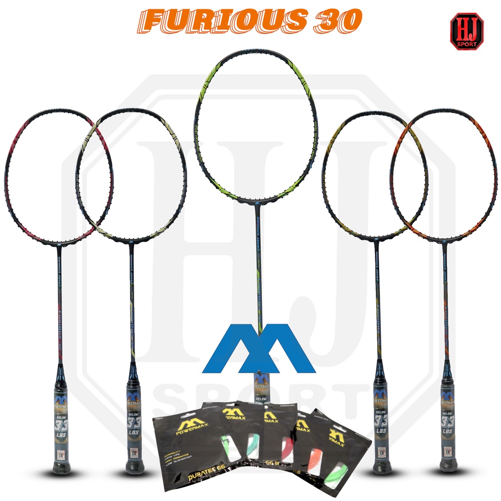 Badminton Racket Power Max Furious 30 Bonus Towel Grip | Shopee Philippines