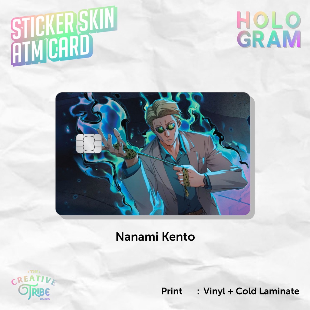 Nanami Kento - Sticker Skin Card HOLOGRAM - Vinyl ATM Debit Credit ...
