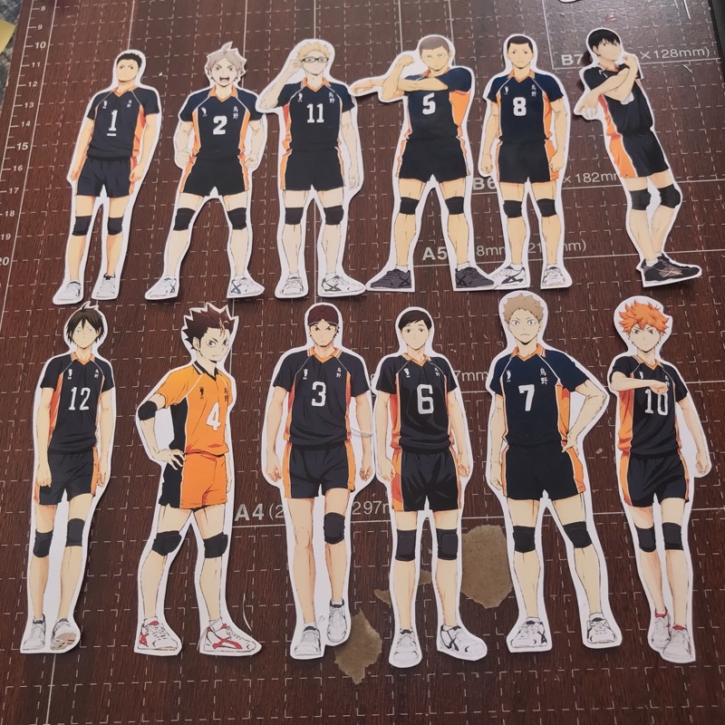 Haikyuu Karasuno Team Full Body Sticker Pack Shopee Philippines