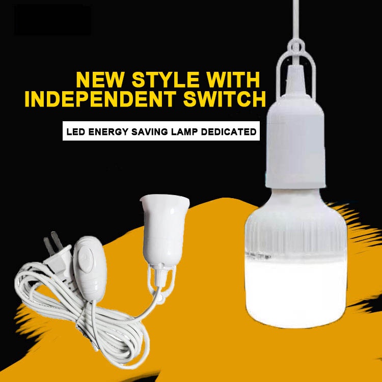 Split-line suspended lamp holder with wire LED lamp screw socket 3 ...