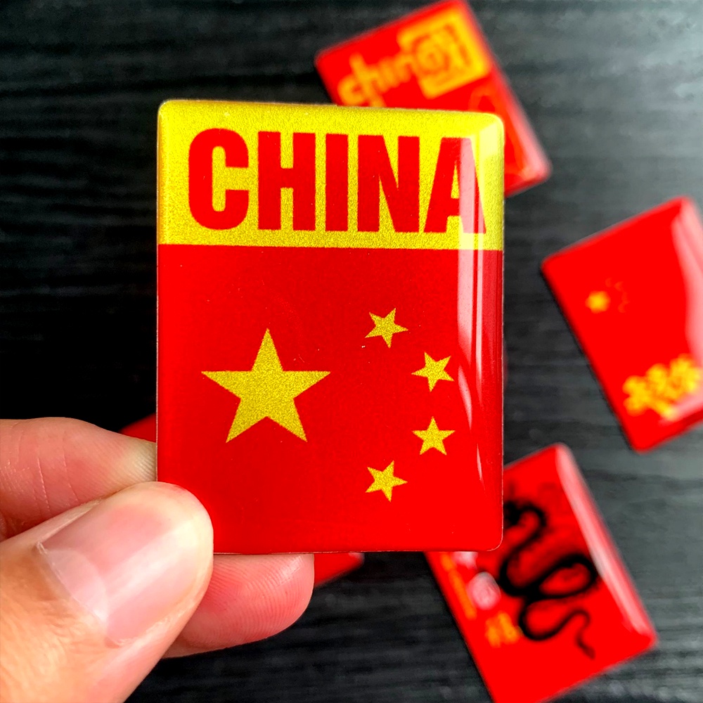 China Flag Sticker China Dragon Magnetic Repeat Paste Home Decor Car ...