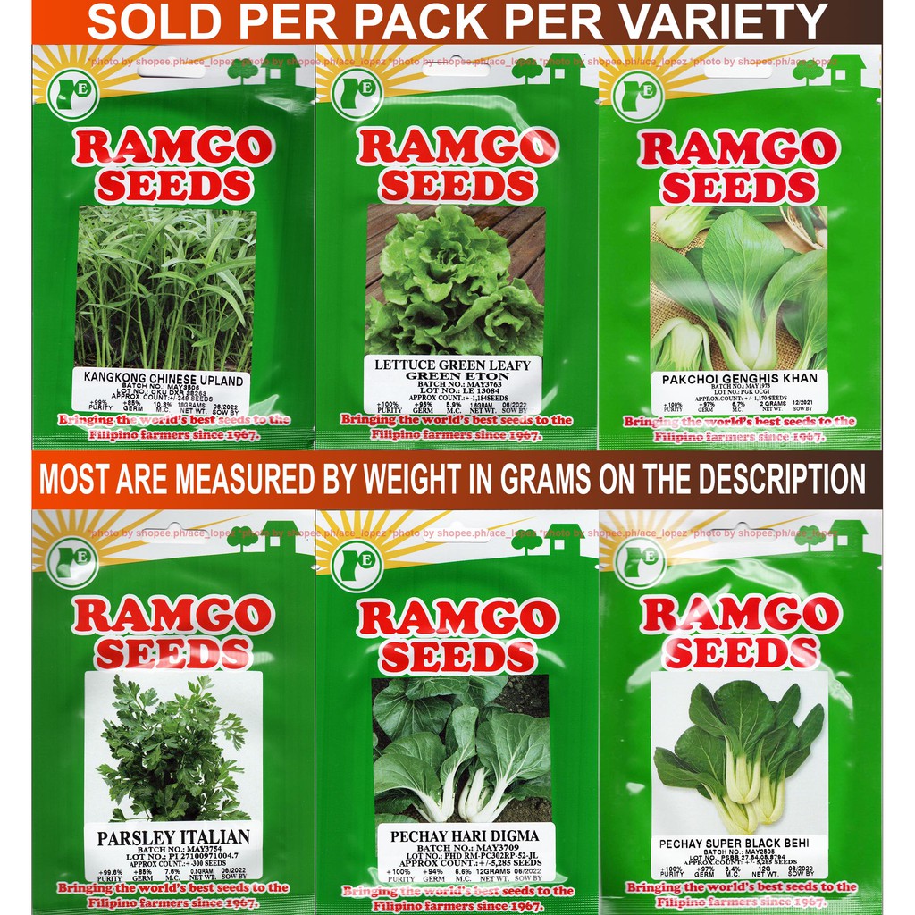 Ramgo RPD Green Leafy Seeds - Sold per Pack per Variety _ALS2127 ...