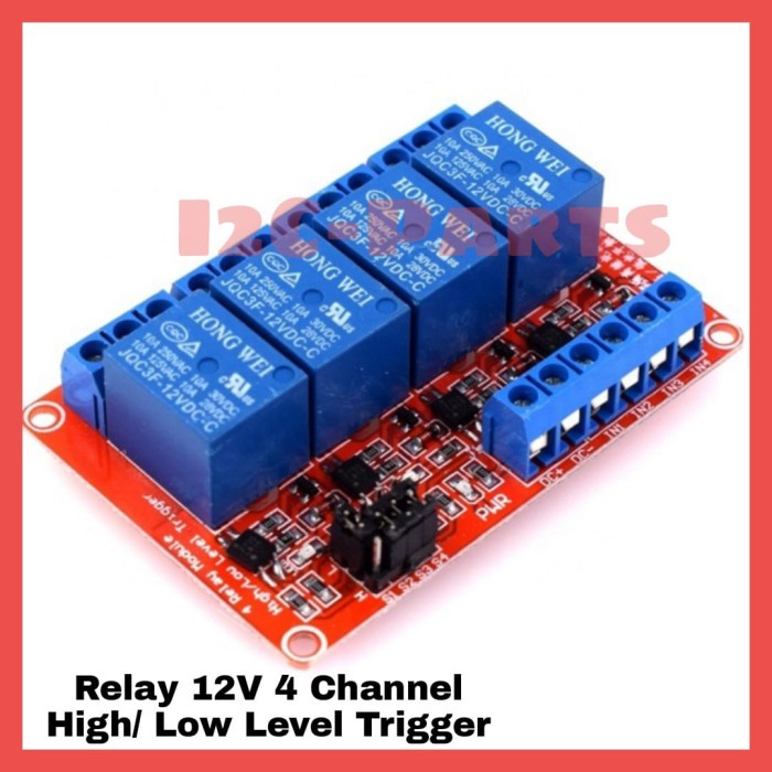 Relay 12V 4channel Module High/Low Level Trigger Opto Isolation 4CH ...