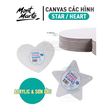 Toan Mont Marte Canvas Panel with many shapes - Heart/Star | Shopee ...