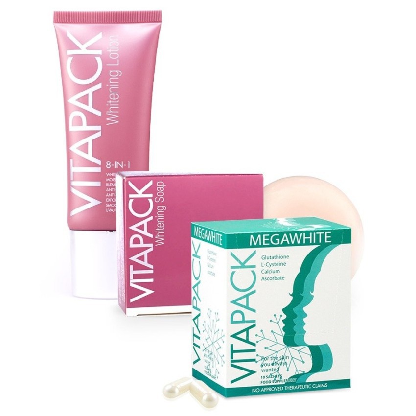 VITAPACK Megawhite 8-in-1 Whitening Lotion and Soap Set | Shopee ...