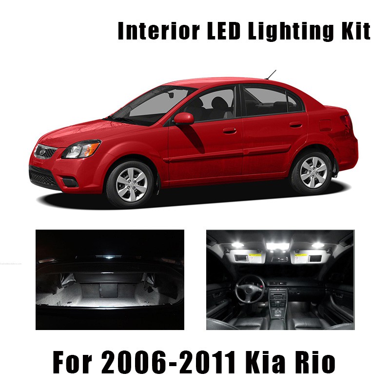 9 Bulbs Canbus Interior LED Car Light Kit Fit For 2006 2007 2008 2009 ...