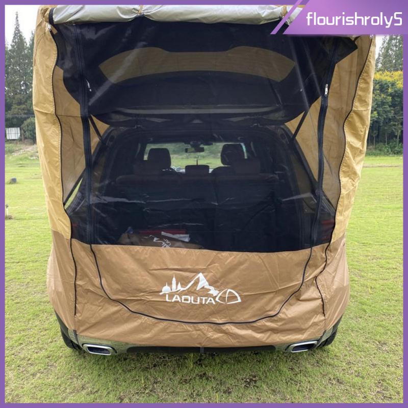 SUV Trunk Tent Outdoor Canopy Car Rear Tail Extension Sunshade | Shopee ...
