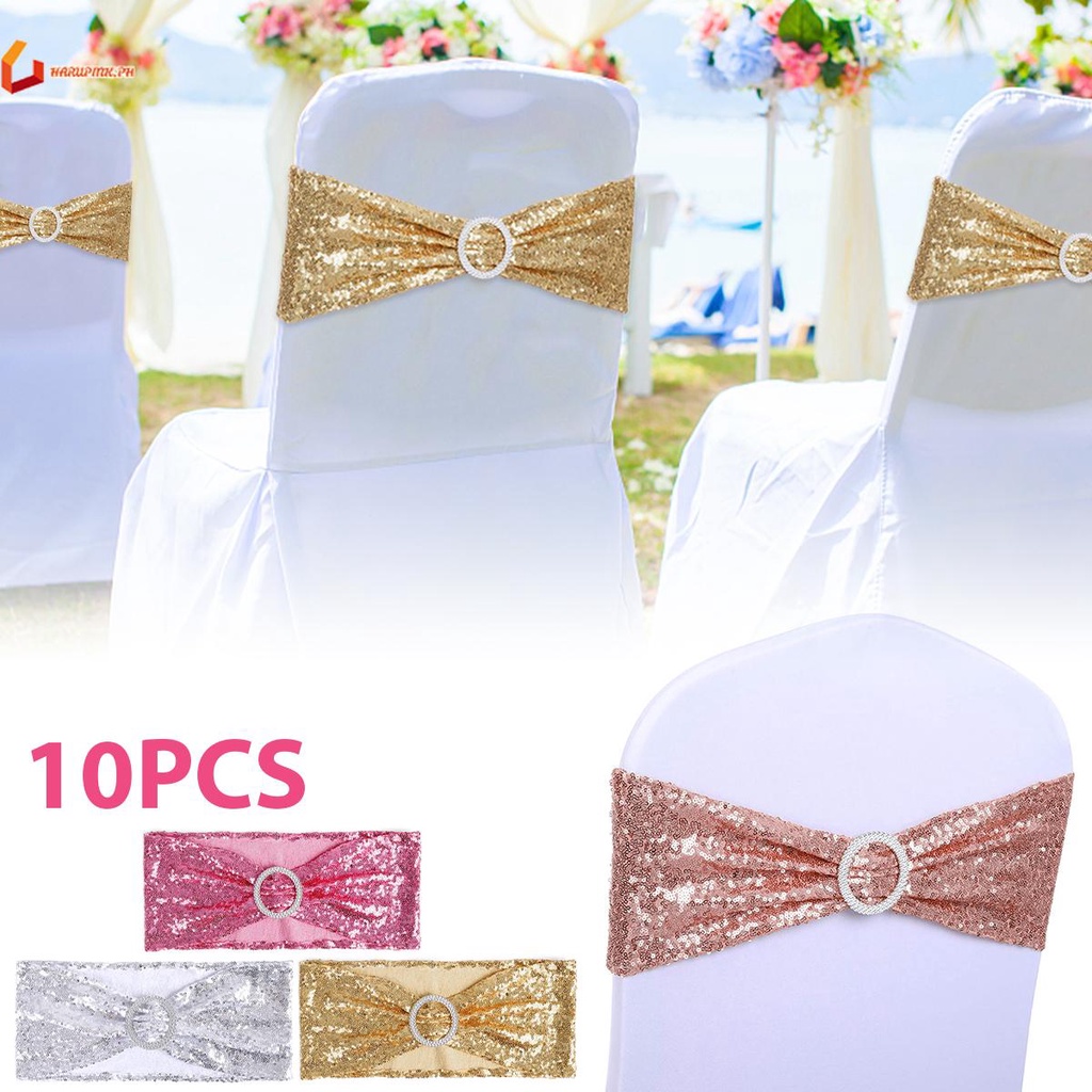All Round Sequin Chair Sash Glitter Chair Band Tie Premium Elegant ...