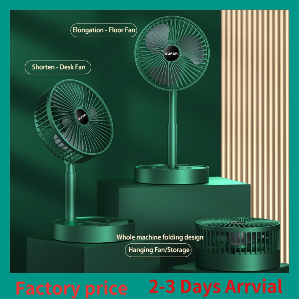 USB Rechargeable Desk Fan Portable Foldable Fan Mini Fan Desk Electric ...