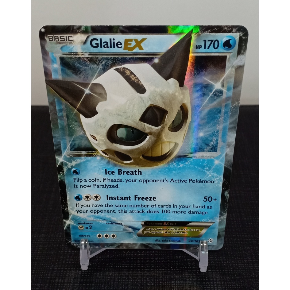 Pokemon TCG Grade B Glalie EX (34/162) Ultra (EN Version) | Shopee ...
