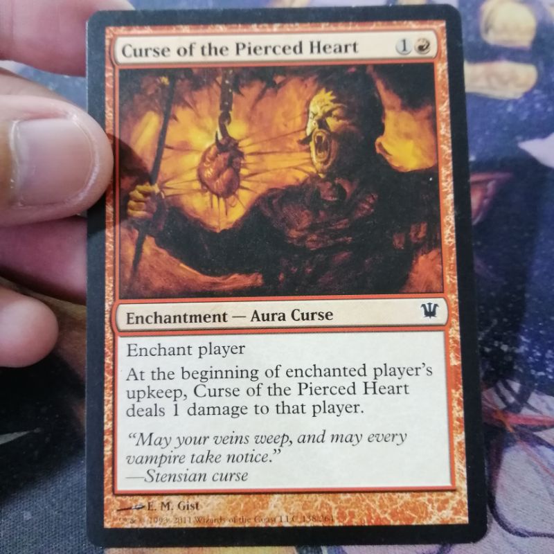 1 Curse of the pierced heart Innistrad MTG card magic pauper | Shopee ...