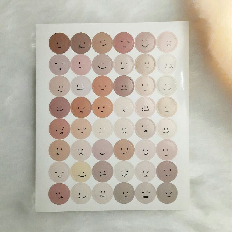 Smiley Emoticon Face Decorative Stickers Scrapbooking Planner Label ...