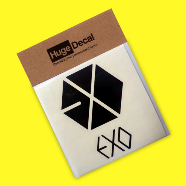 PUTIH Cutting Sticker EXO Logo Sticker Car Glass Laptop Motorcycle Body ...