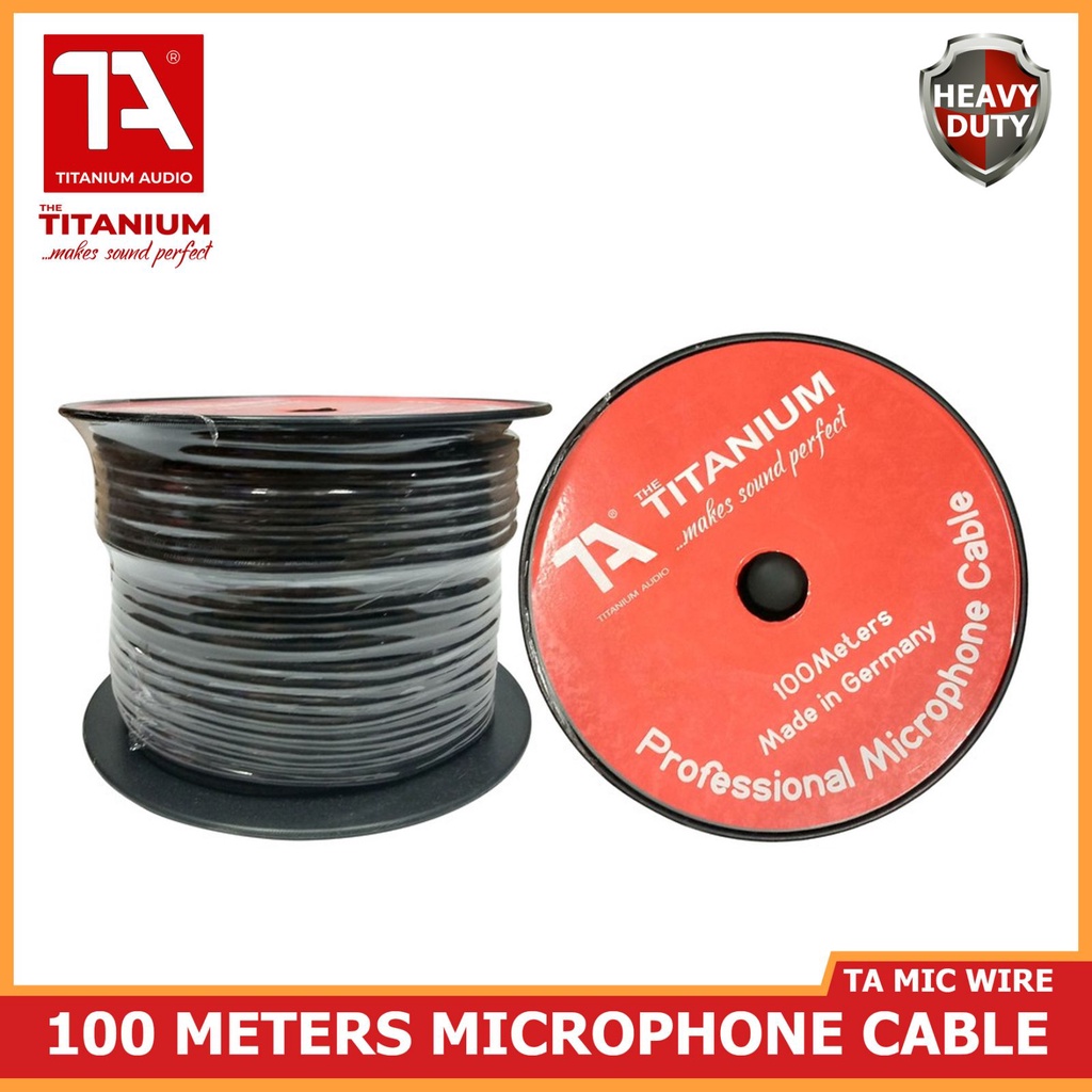 Microphone Wire / Titanium 100m Heavy Duty Microphone Cable / Mic Wire ...