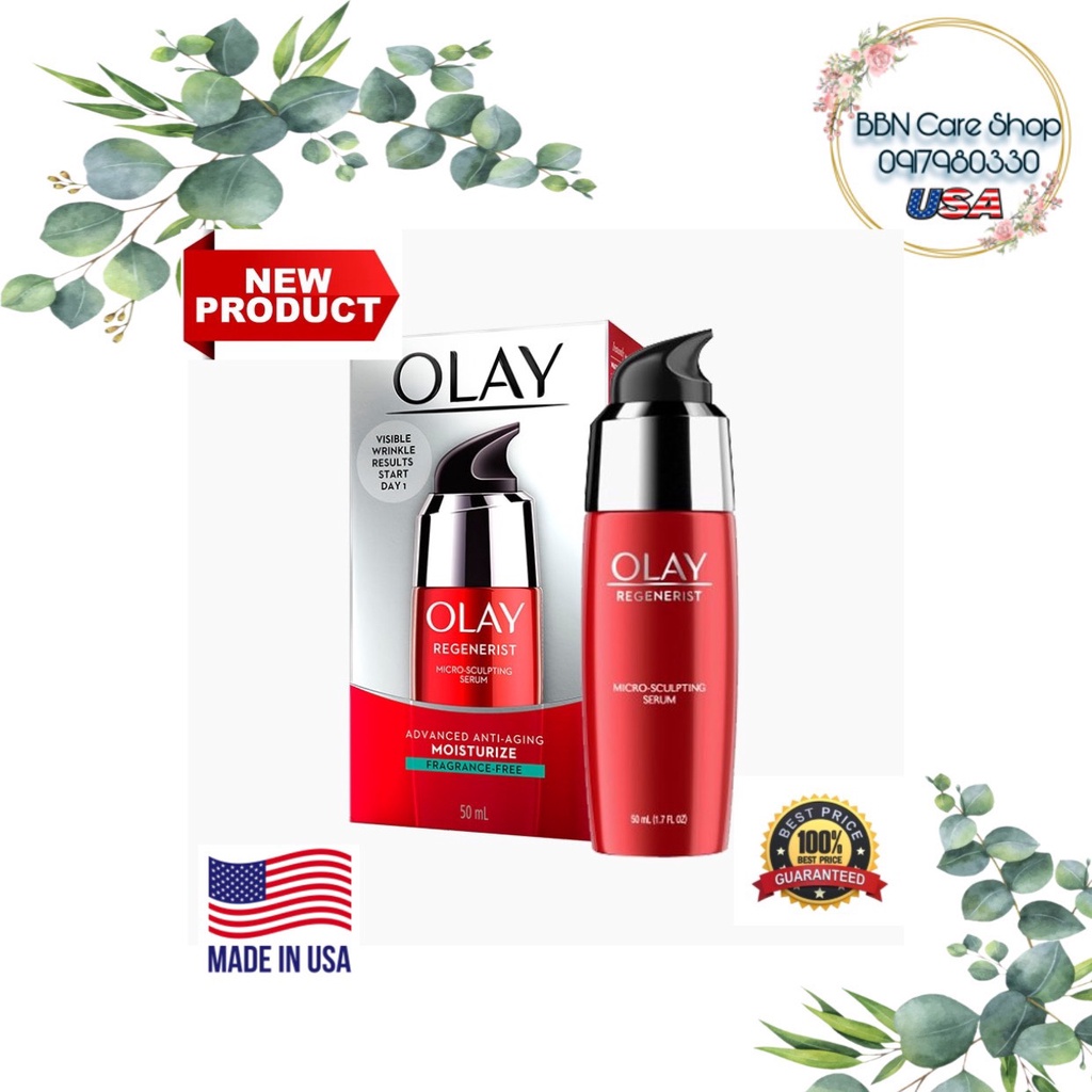 Olay Regenerist Micro Sculpting Serum 50ml - Red Olay Serum [Us Product ...
